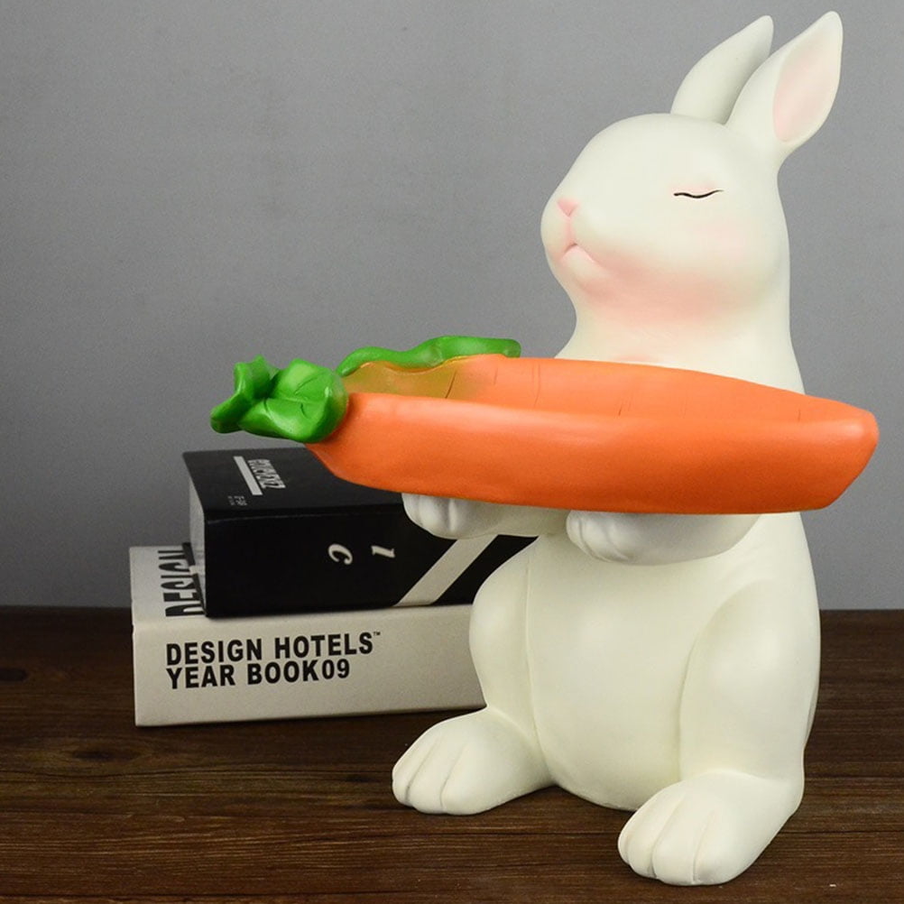 FRCOLOR Table Rabbit Ornament Style Matching Tray Desk Decor - Walmart.com