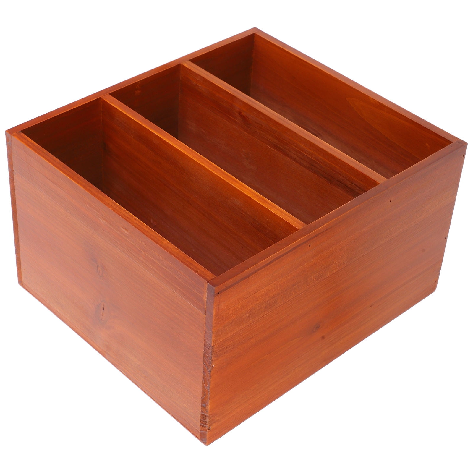 FRCOLOR Brown Wooden Desktop Bookshelf Organizer for Computer Desk with ...