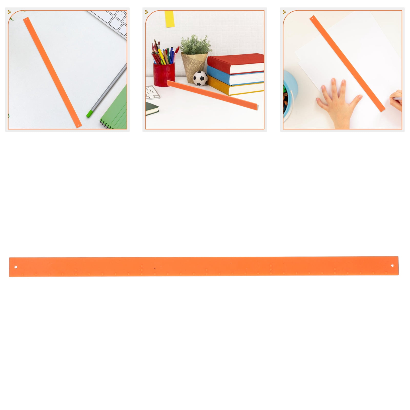 FRCOLOR Tactile Ruler for Blind People Precision Braille Measuring Tool ...
