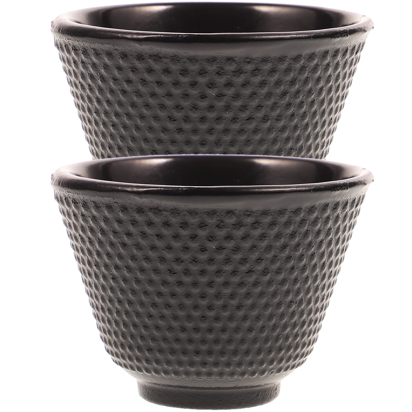 FRCOLOR Tea Cup 2pcs Japanese Style Iron Tea Cups Cast Iron Teaware ...