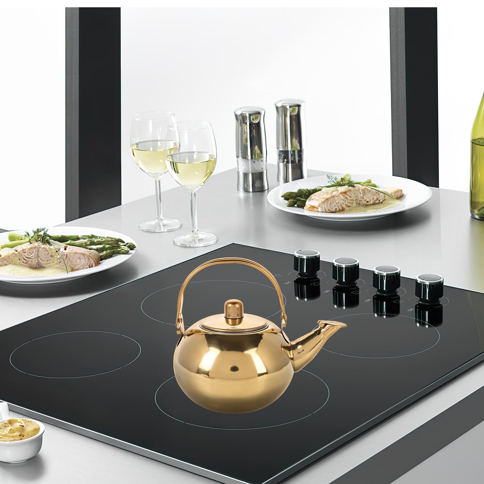 FRCOLOR Tea Kettle Stainless Steel Teapot With Filter Stainless Steel ...