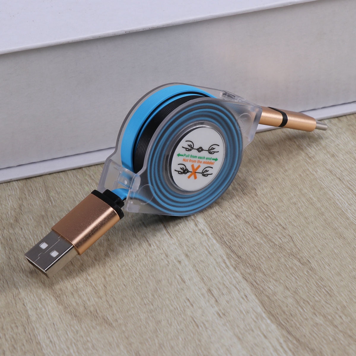 FRCOLOR Telescopic Data Cable Car Phone Charger Retractable Charging ...