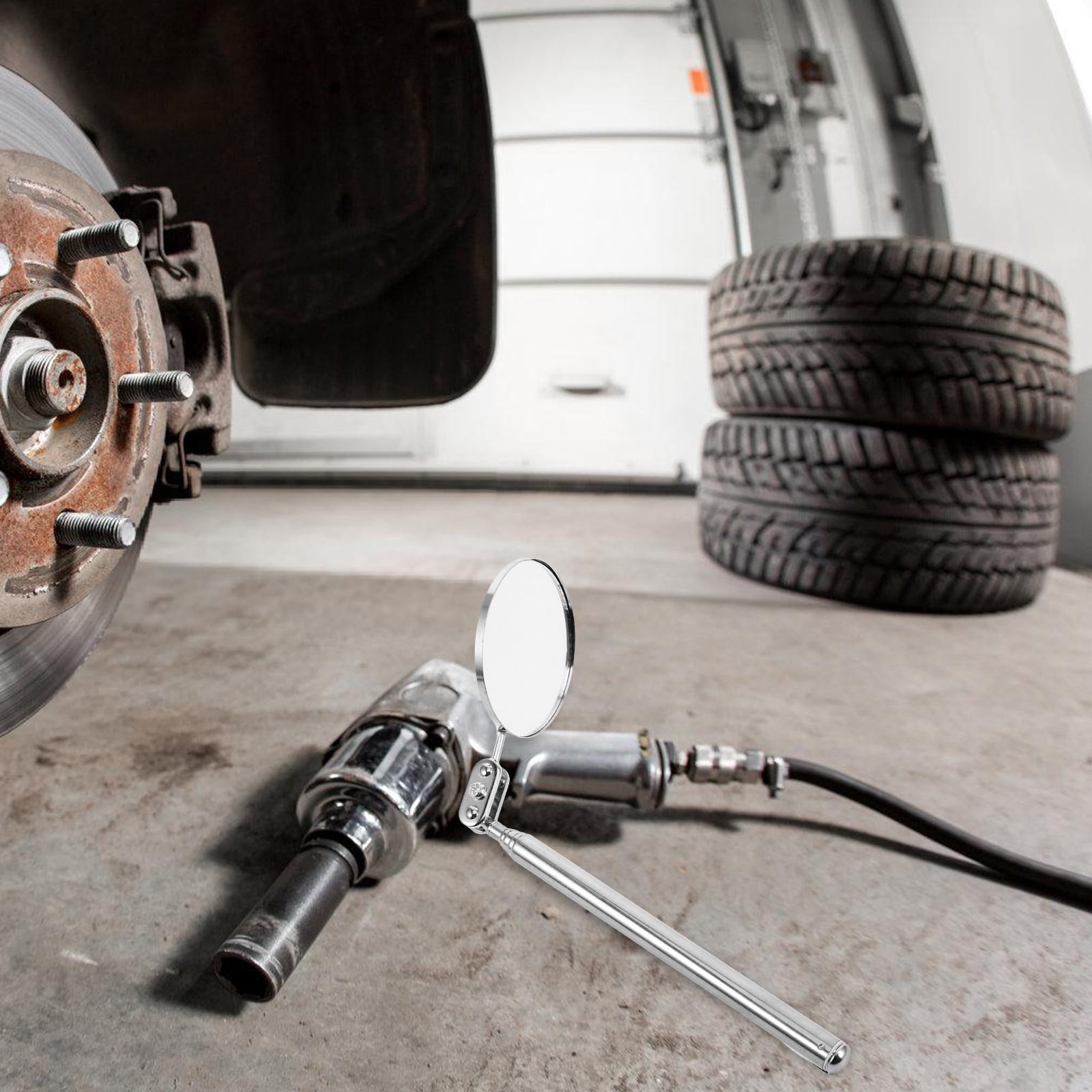 FRCOLOR Telescoping Inspection Mirror Tool Round Mirror On A Stick With ...