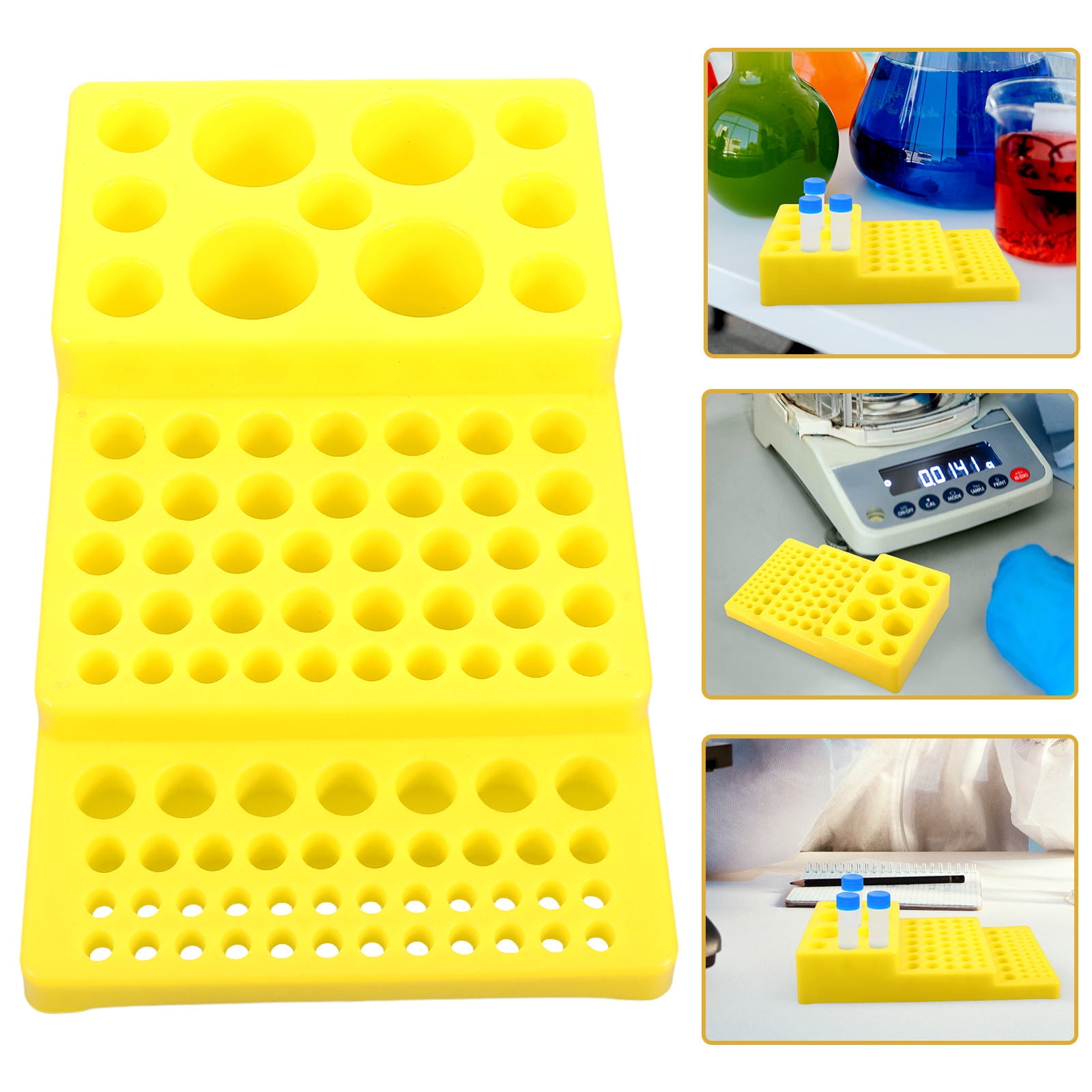 FRCOLOR Test Tubes Rack Sampling Tube Rack Reusable Tube Organizer for ...