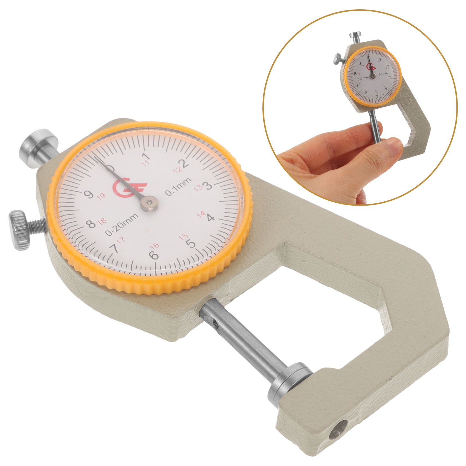 FRCOLOR Thickness Gauge Leather Thickness Measuring Tool Professional ...