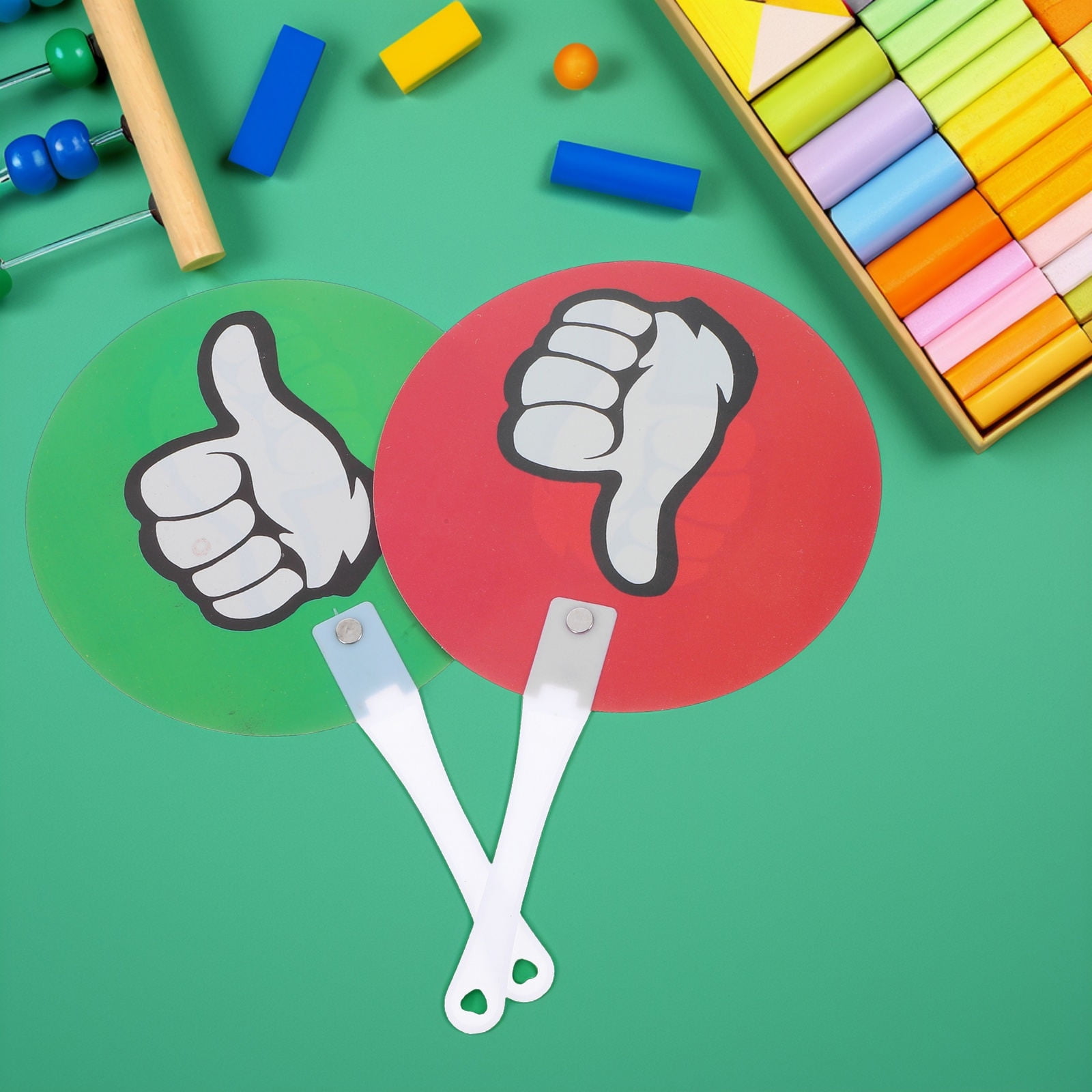 FRCOLOR Thumbs Up Thumbs Down Classroom Voting Paddles, 30pcs Voting ...