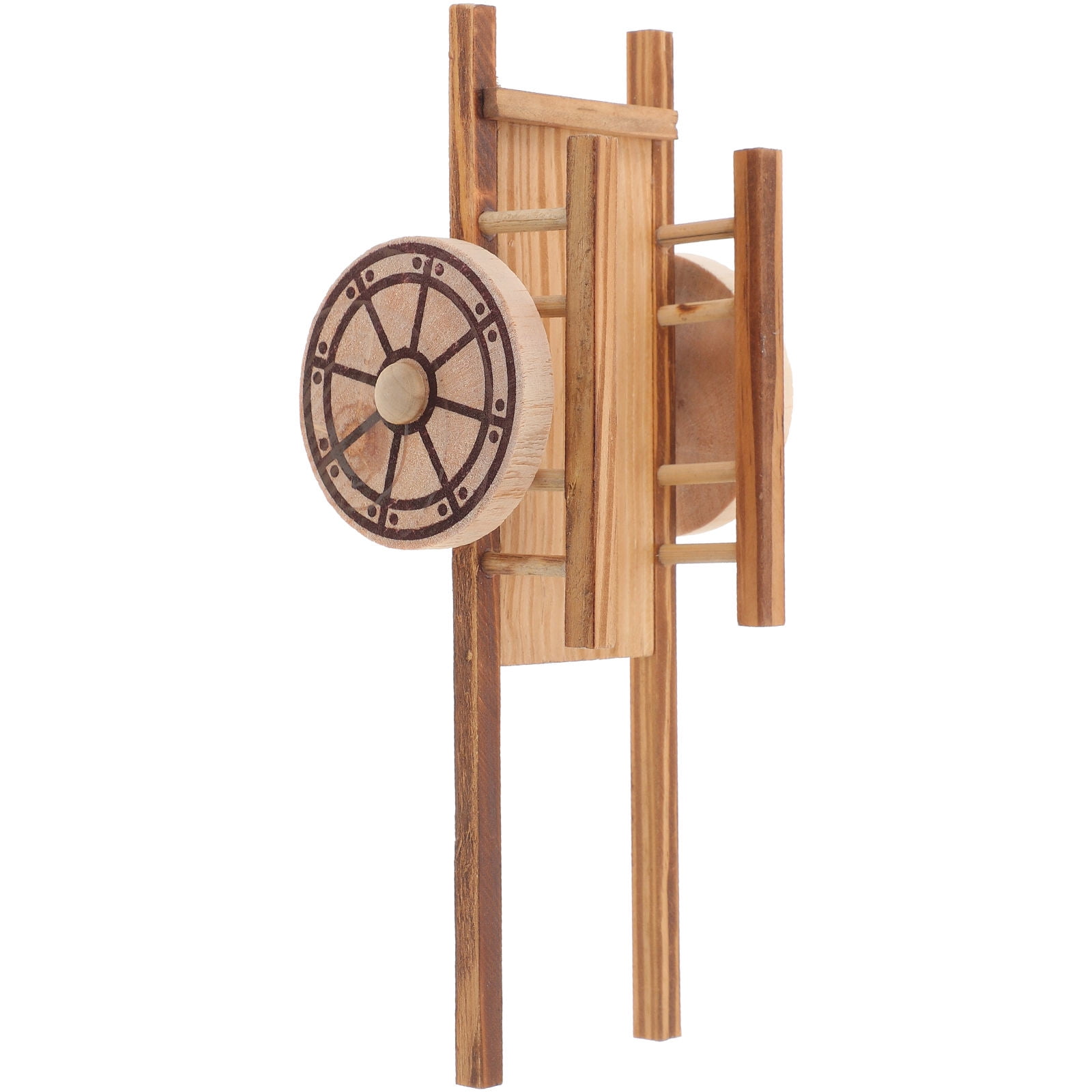 FRCOLOR Tiny Cart Model Micro Landscape Trolley Model Wood Cart ...