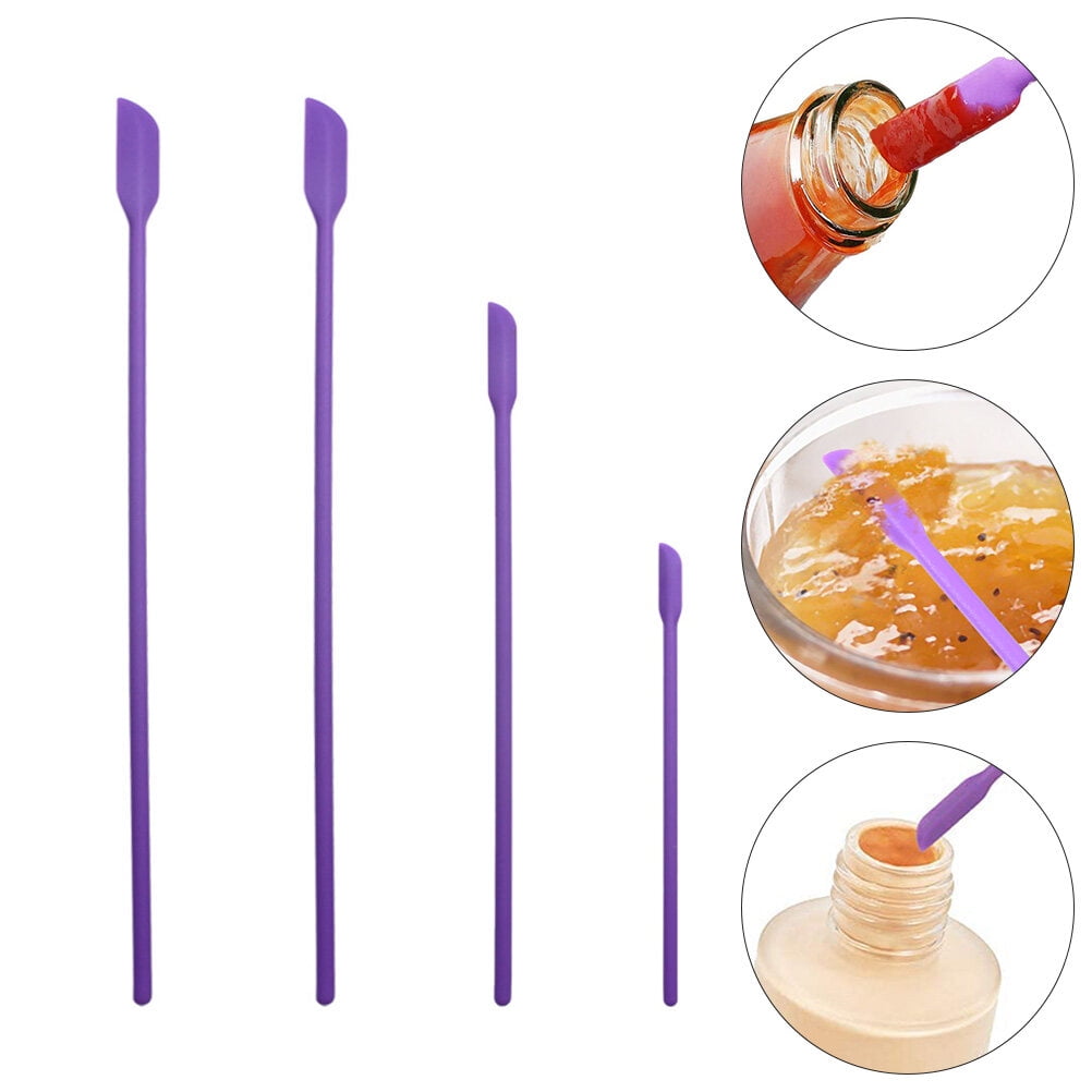 FRCOLOR Tiny Silicone Spatula Set Lightweight Spatulas Narrow Head Dad ...