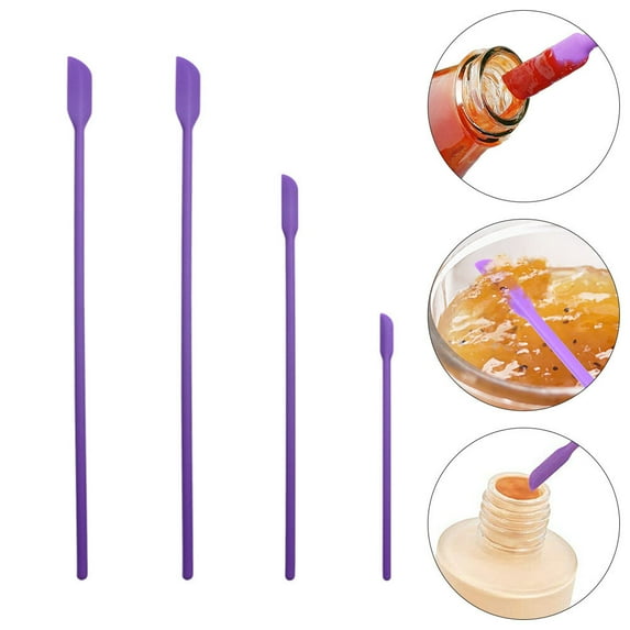 FRCOLOR Tiny Silicone Spatula Set Lightweight Spatulas Narrow Head Dad ...