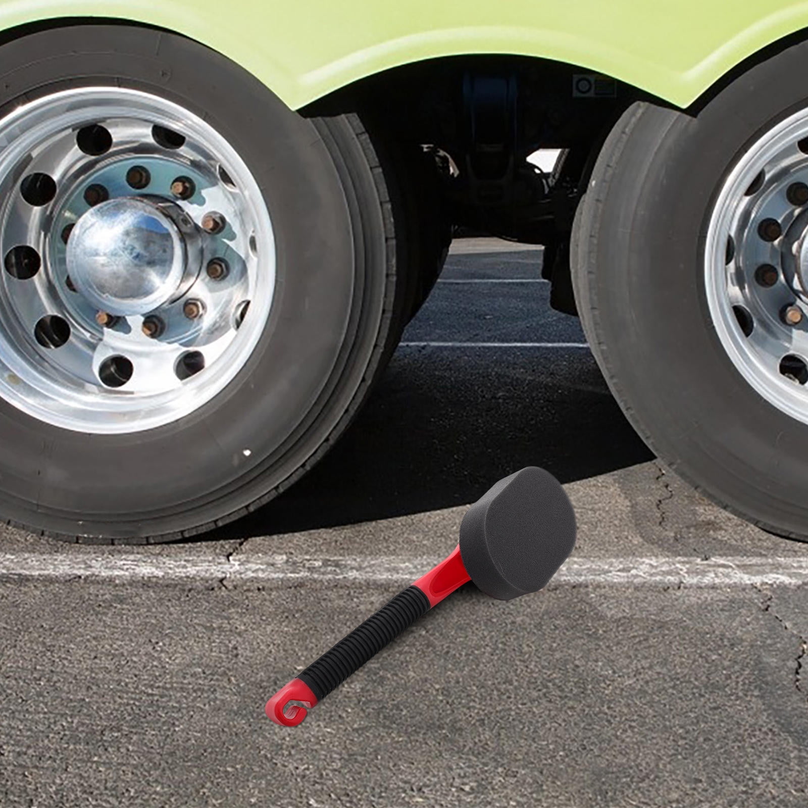 FRCOLOR Tire Shine Sponge Pad With Grip Handle For Car And Truck Tire ...