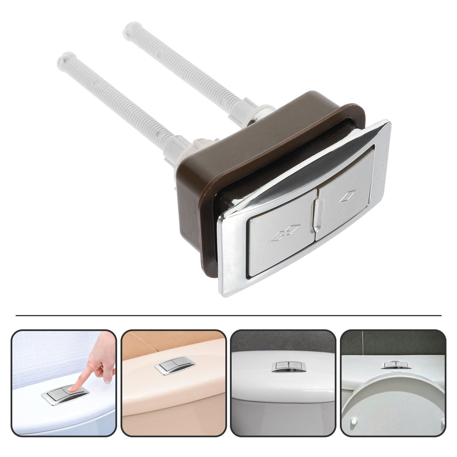 FRCOLOR Toilet Tank Flushing Button Flushing Replacement Dual Button ...