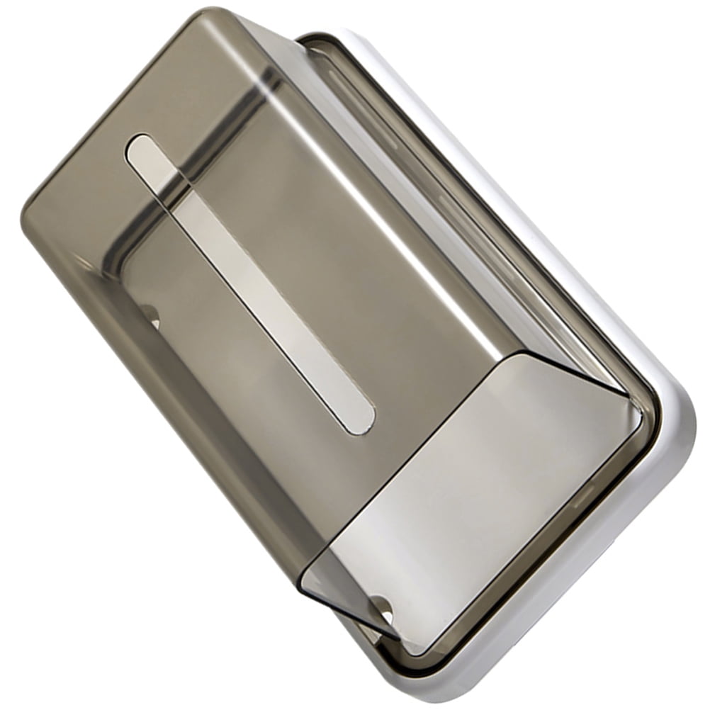 FRCOLOR Toilet Tissue Box Wall-mounted Toilet Paper Rack Transparent ...