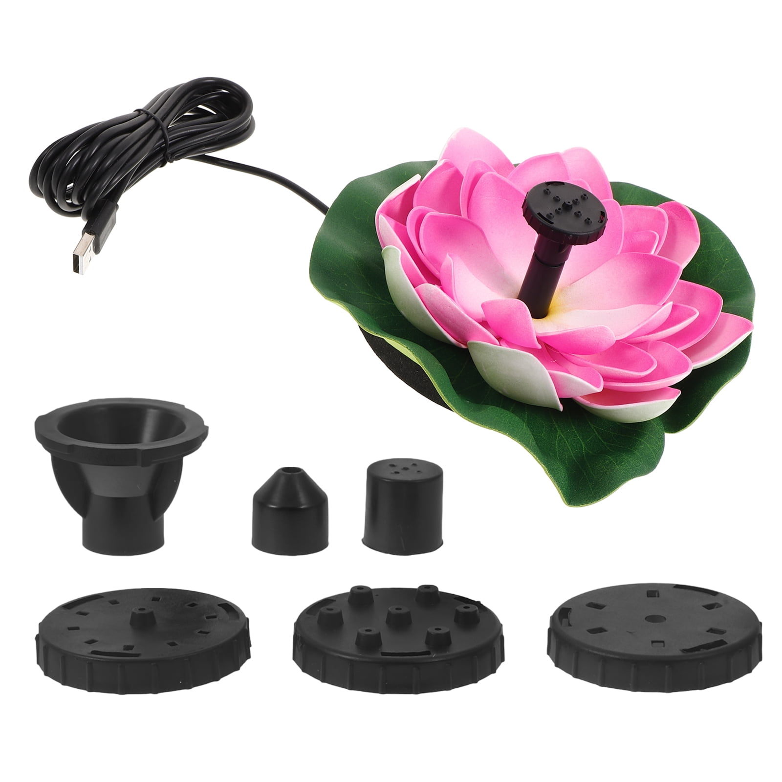 FRCOLOR Topper Water Pitcher Outdoor Bird Bath 16.50X16.50X4.00CM Pink ...