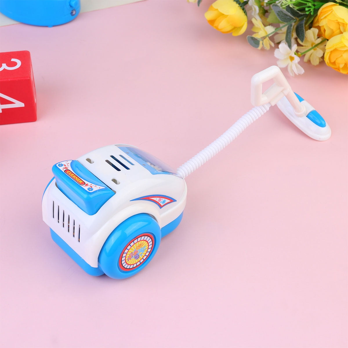 FRCOLOR Toy Vacuum Cleaner 1Pcs Blue For Preschool Kids Play Kitchen ...