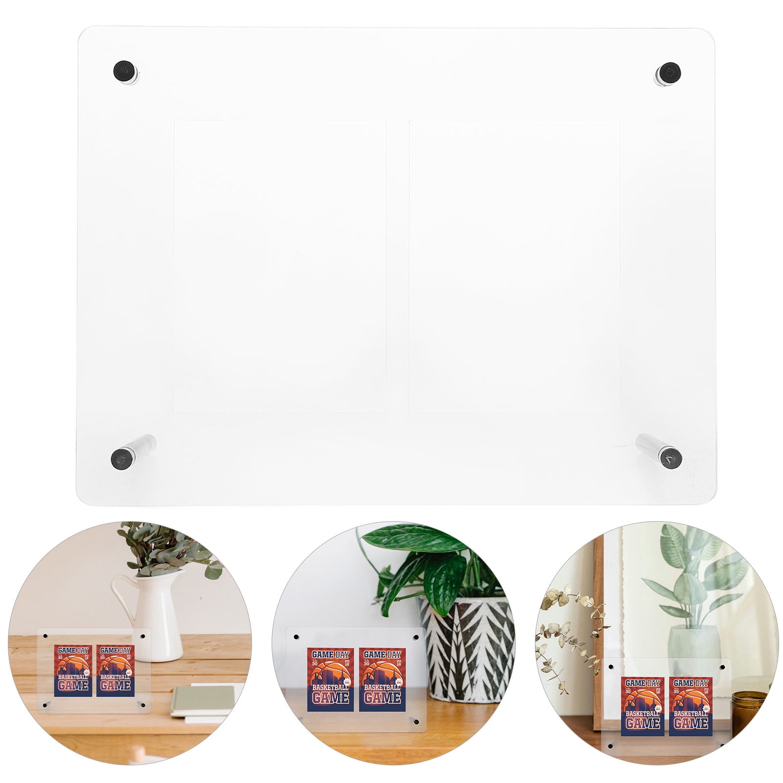 FRCOLOR Trading Card Frame Holder Game Card Display Organizer Clear ...