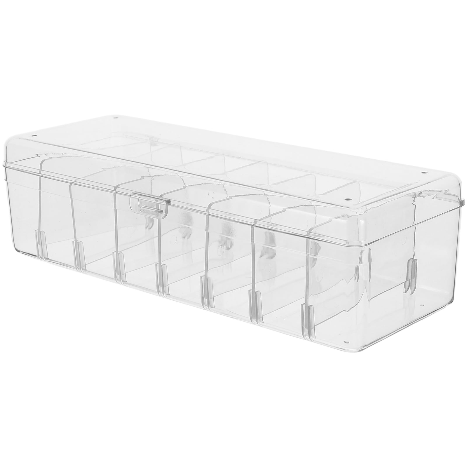 FRCOLOR Trading Card Storage Box Clear Plastic Card With Removable ...