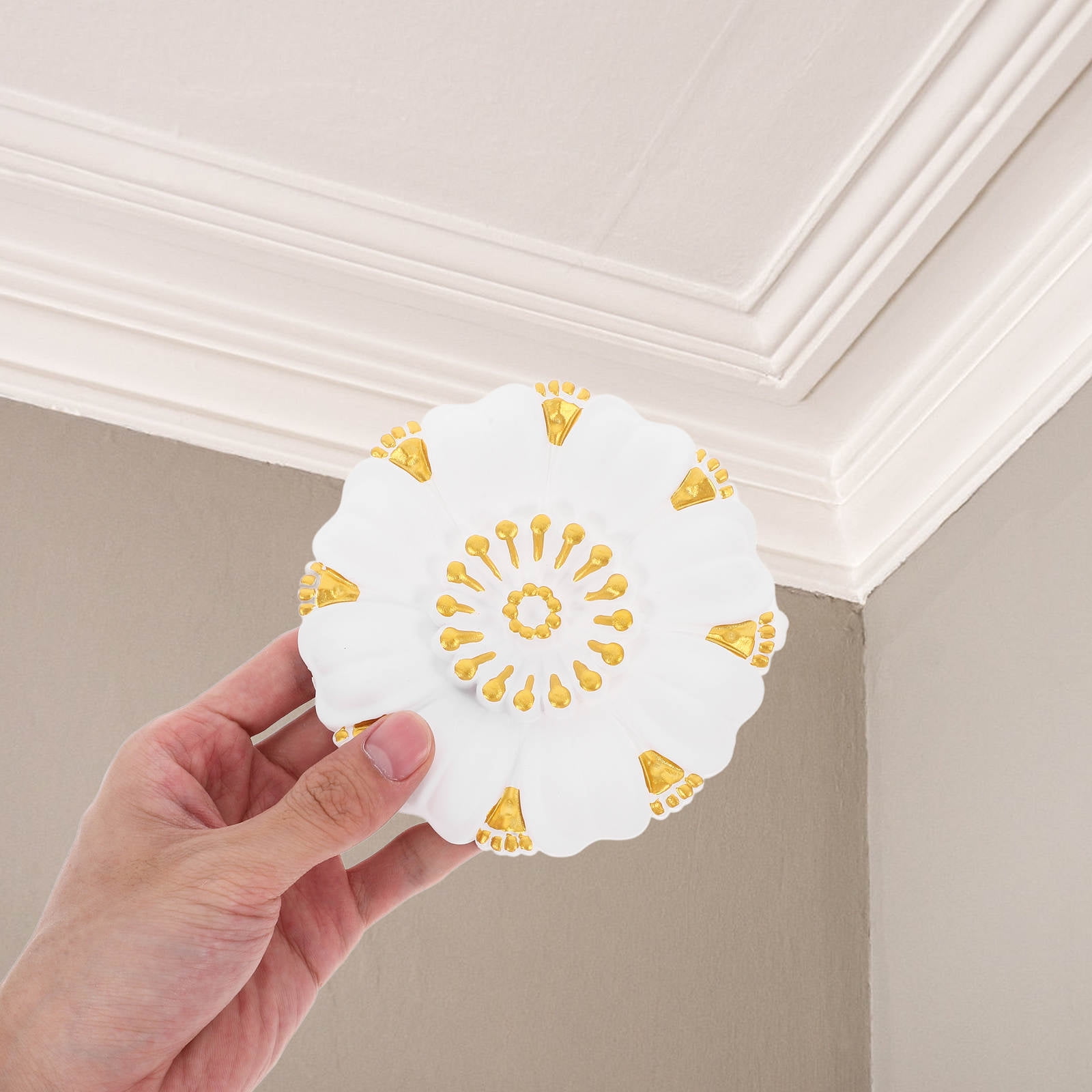 FRCOLOR Traditional Ceiling Medallion Plastic Ceiling Medallion Fan ...