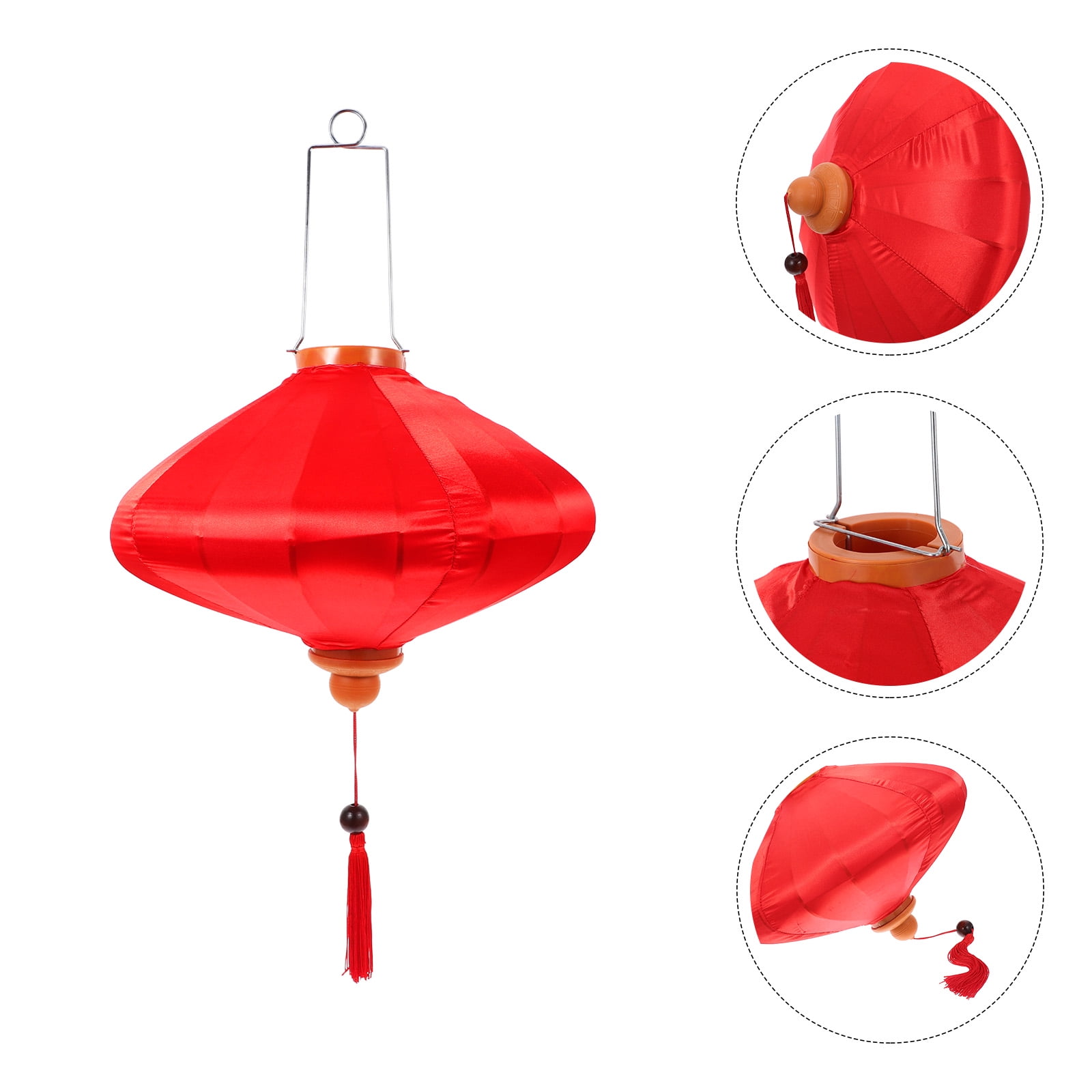 FRCOLOR Traditional Cloth Lanterns Vietnamese Hangings Lanterns Asian ...