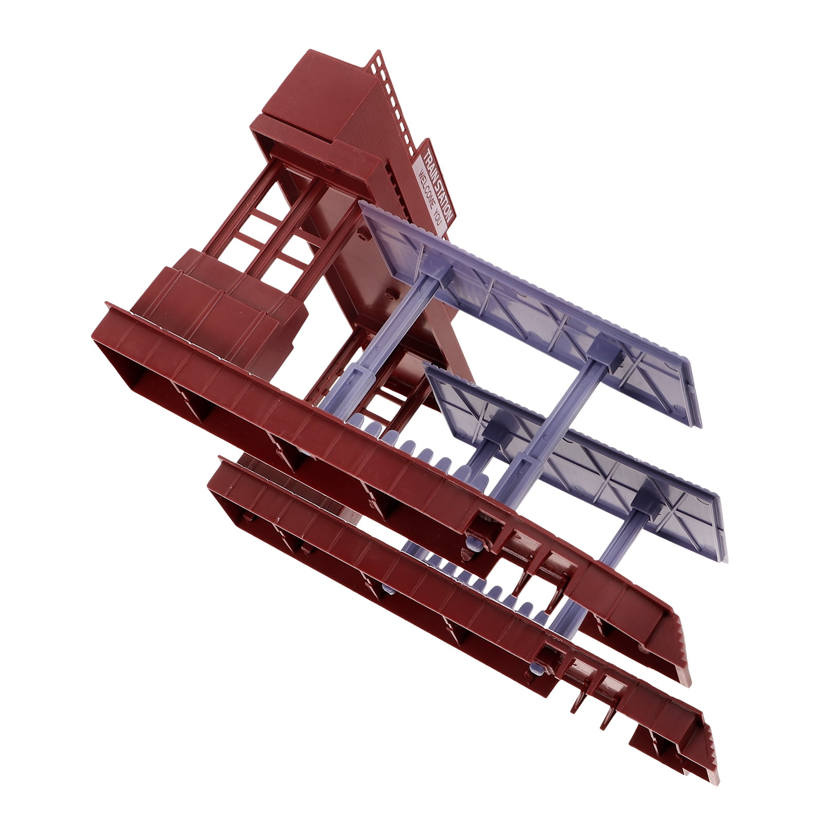 FRCOLOR Train Tunnel Train Platform Model Child 19.20X16.50X13.50CM ...