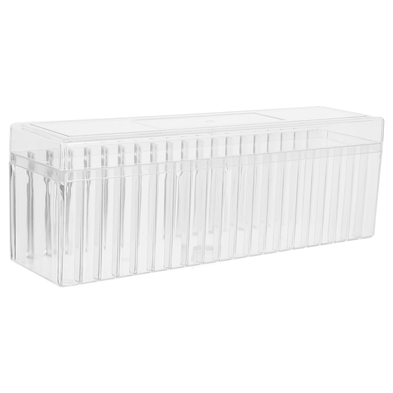 FRCOLOR Transparent 20-Slot Coin Storage Box Plastic Coin Holder ...