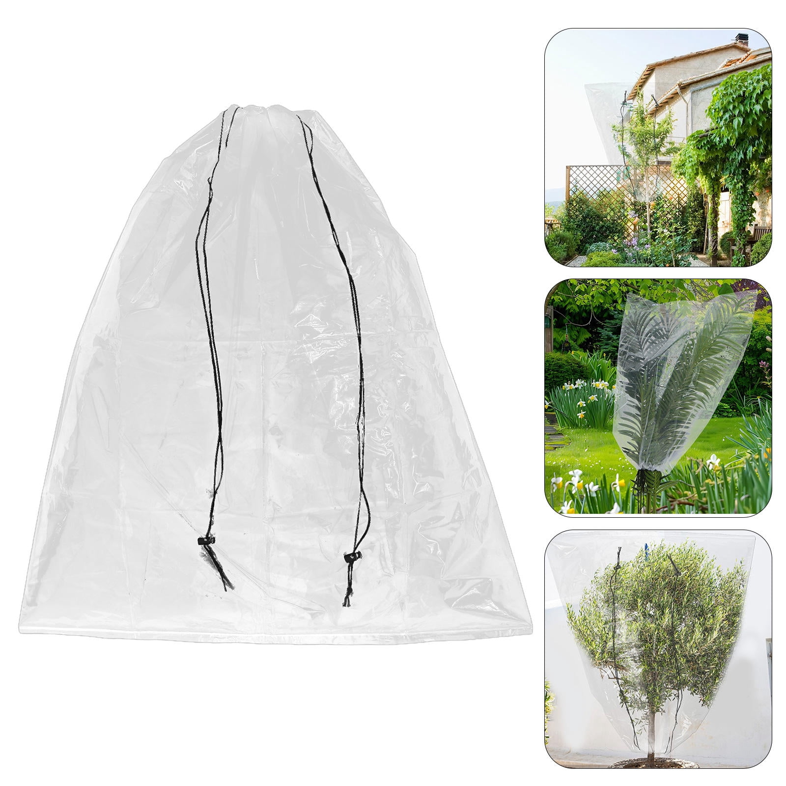 FRCOLOR Transparent Frost-Proof Plant Cover Bag Greenhouse Plant Cover ...