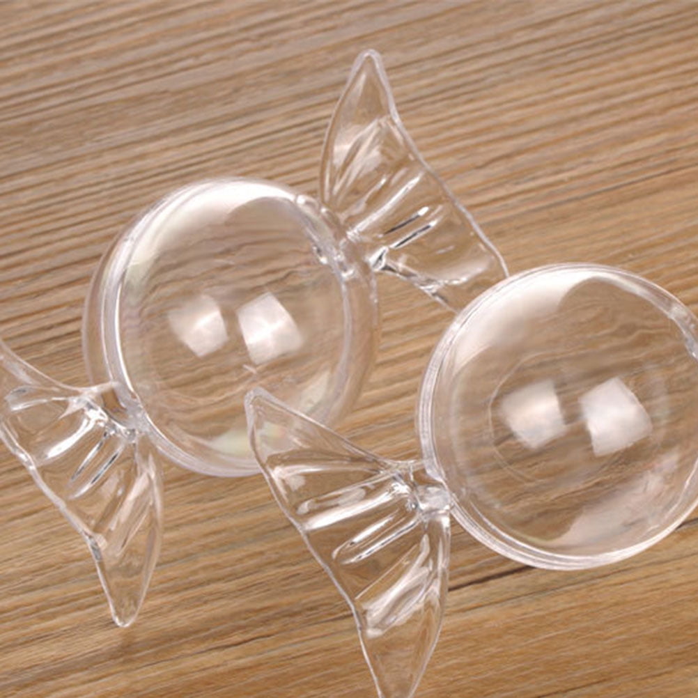 FRCOLOR Transparent Plastic Candy Box for Storage with Beautiful Funny ...