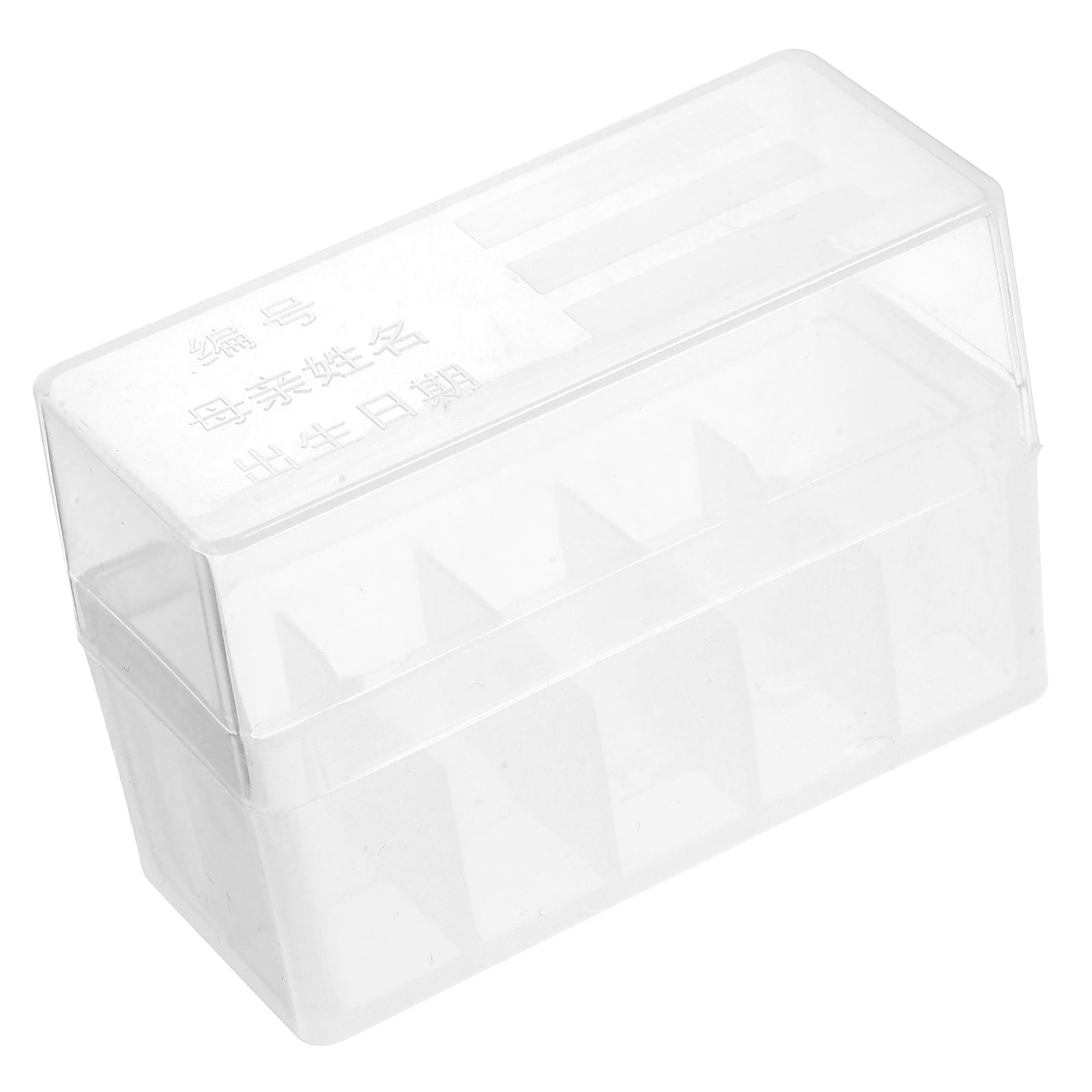 FRCOLOR Transparent Plastic Lab Freezer Box with Multiple Compartments ...