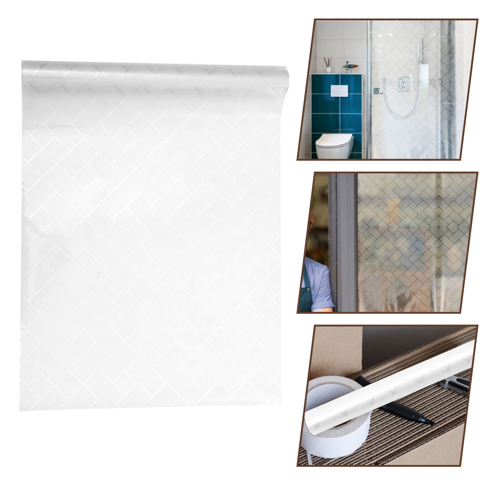 FRCOLOR Transparent Static Cling Window Stickers PVC Decorative Glass ...