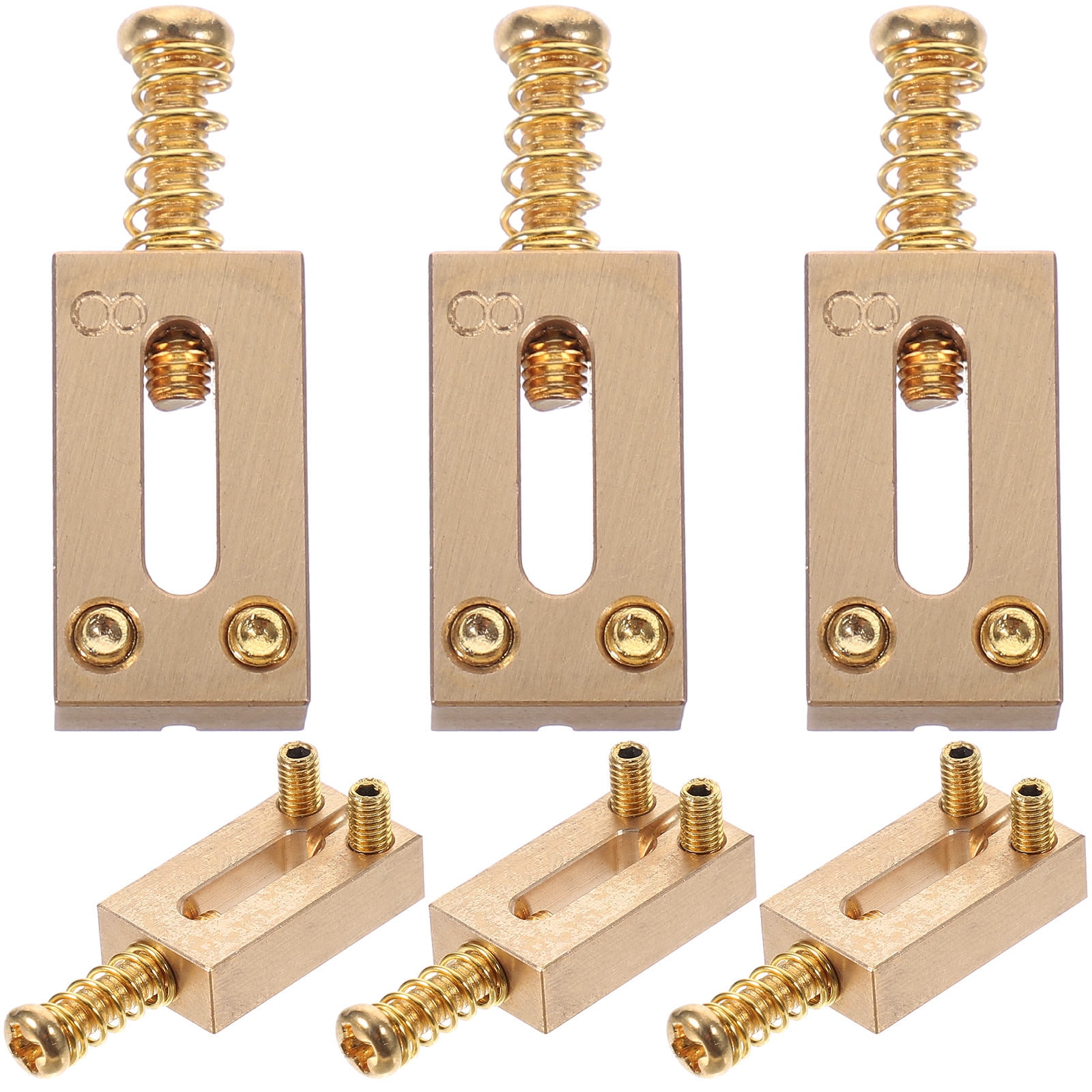 FRCOLOR Tremolo Bridge System Parts Electric Guitar Saddle Replacement ...