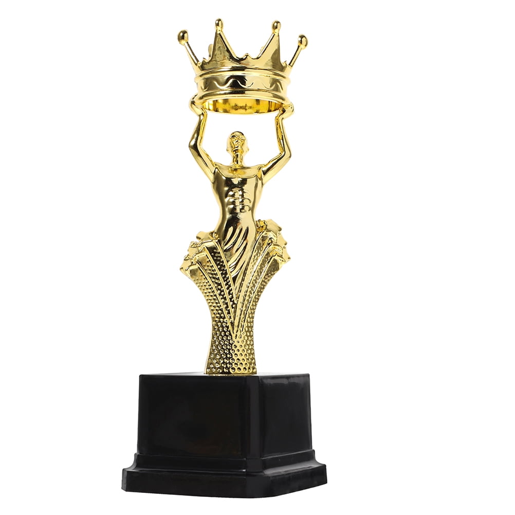 WRISTBIQUE Sports Competition Trophy Golden Plastic 1Pcs Statue Shape ...