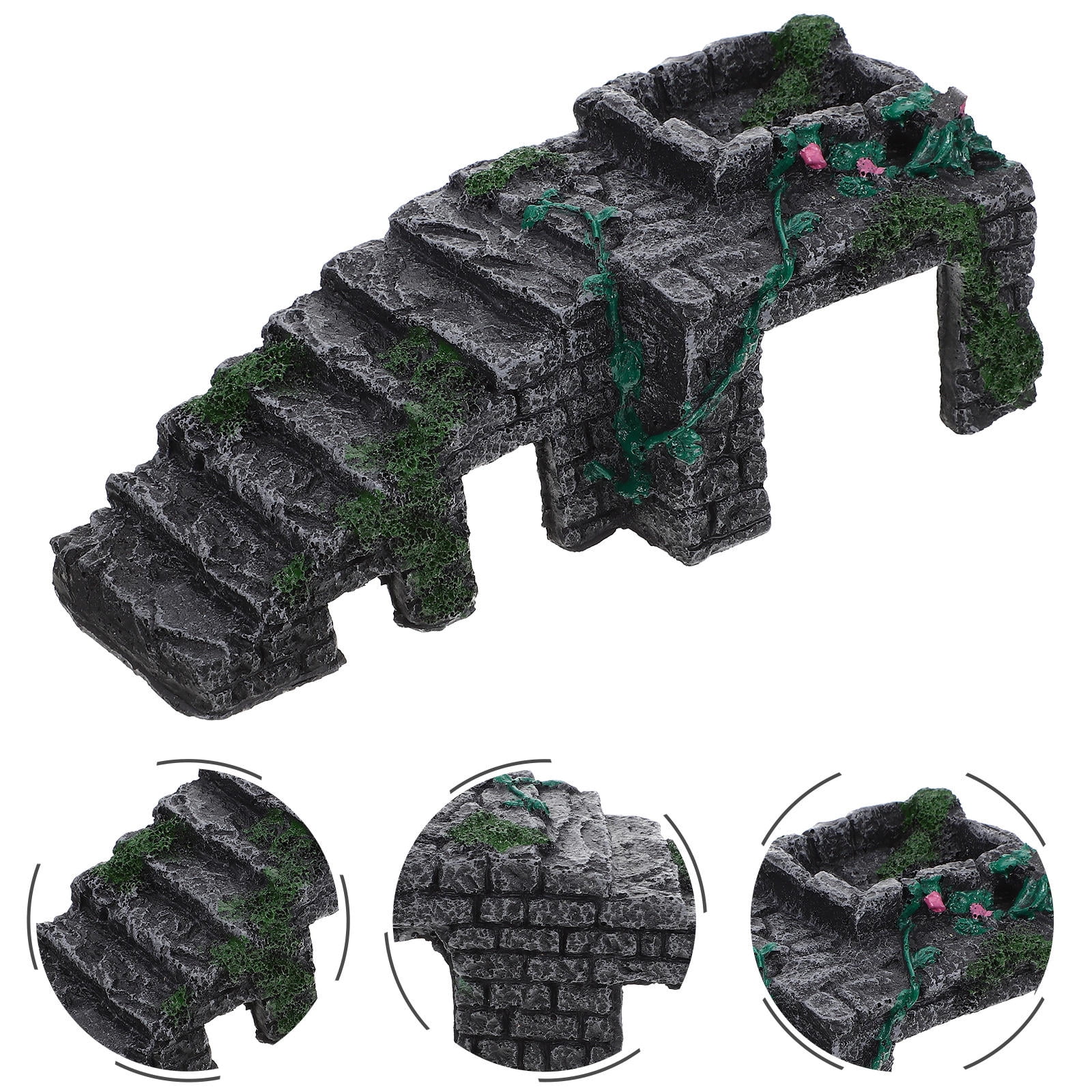 FRCOLOR Turtle -resistant Ramp Tank Platform Ceramics Brown - Walmart.com