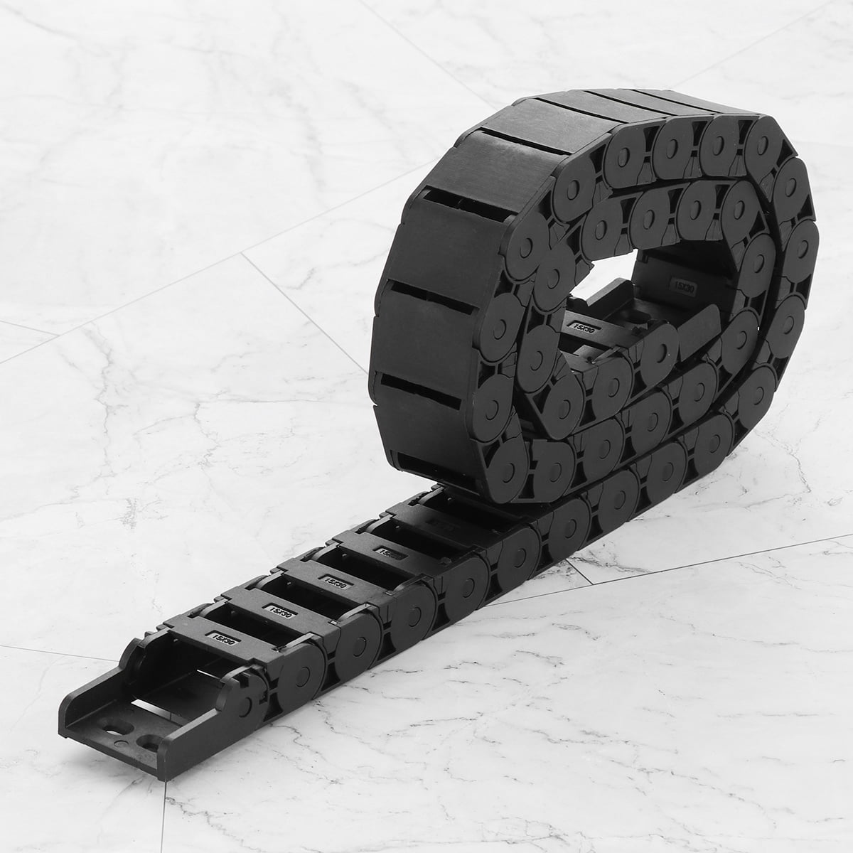 FRCOLOR UKCOCO Plastic Flexible Nested Semi Closed CNC Drag Chain Cable ...