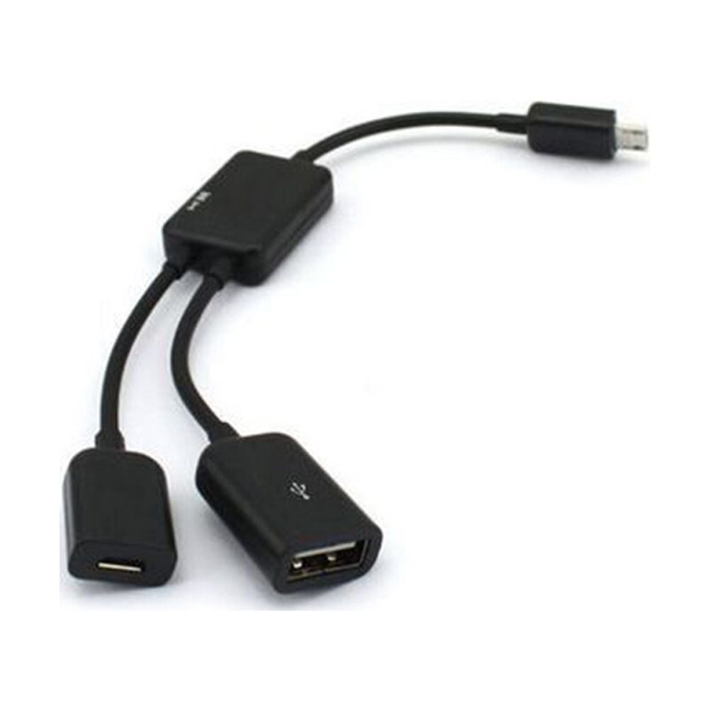 FRCOLOR USB Adaptor with Power Charging OTG Host Cable Cord Adapter for ...