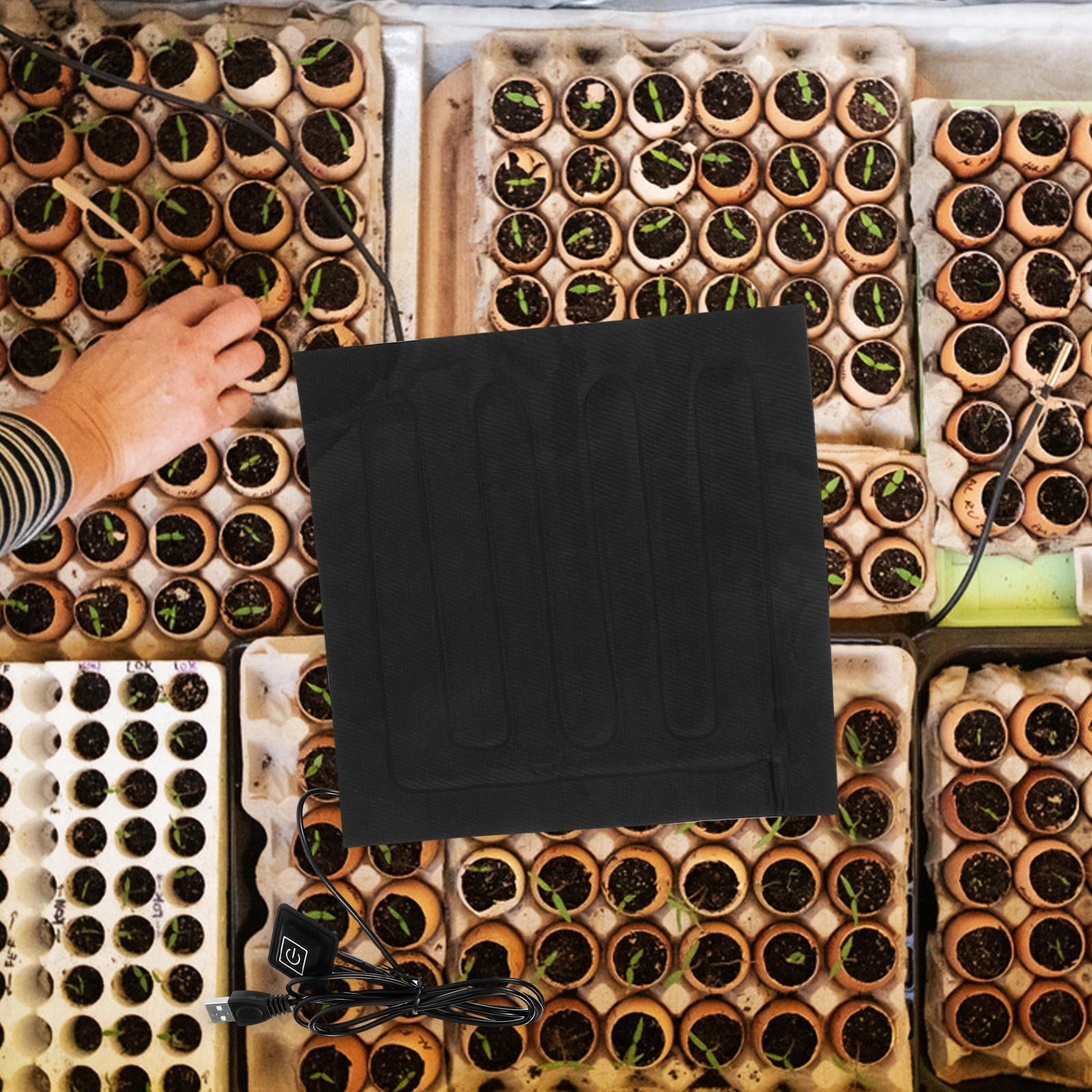 FRCOLOR USB Heat Mat Adjustable Temperature Plants Heating Mat Reptile ...