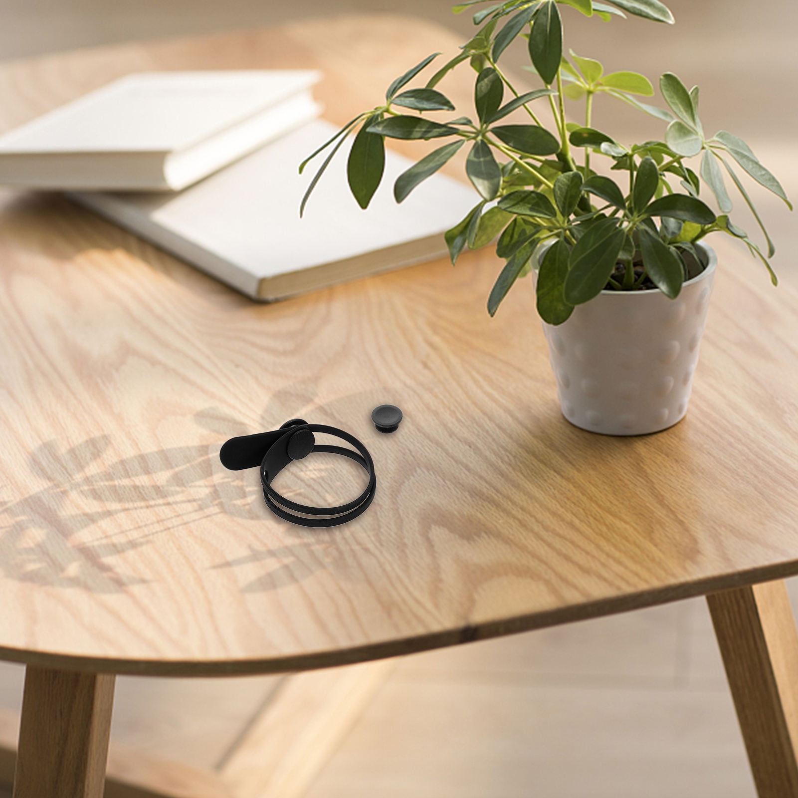 FRCOLOR Umbrella Securing Strap Silicone Cable Retainers Black Flexible ...