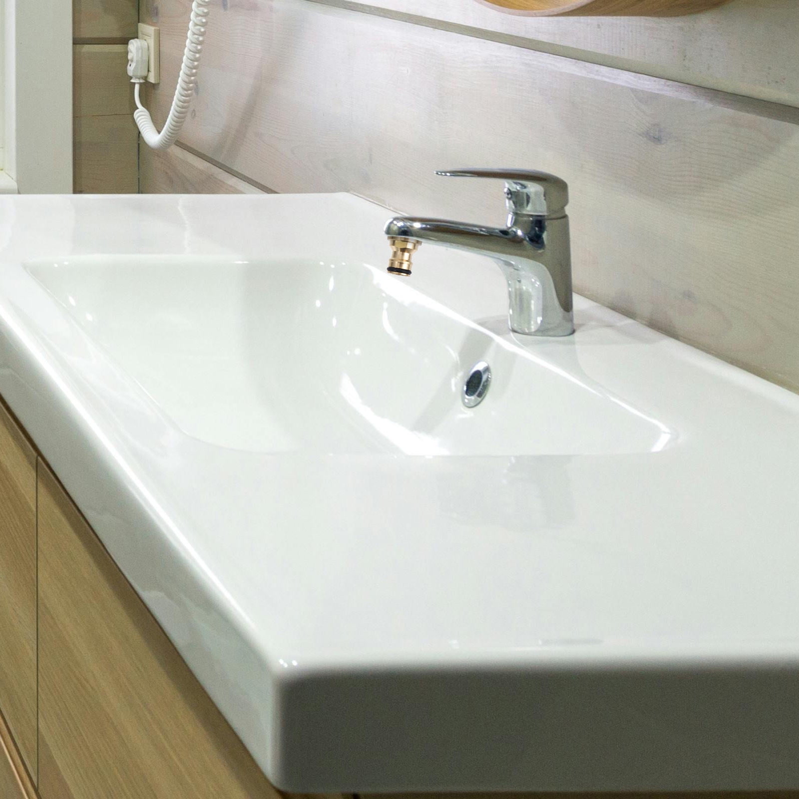 FRCOLOR Universal Brass Garden Hose Connectors With Brass Male Thread ...