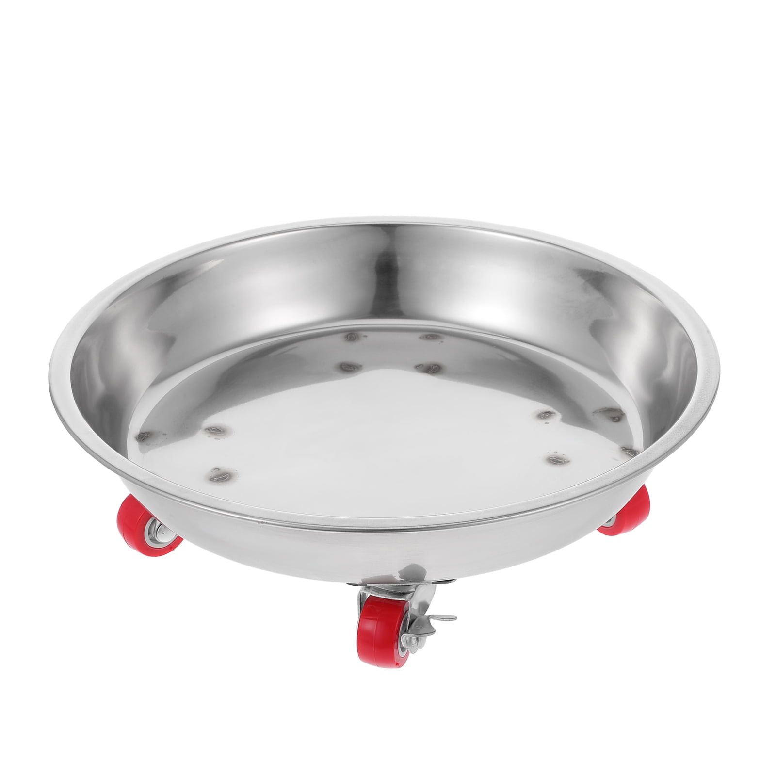 FRCOLOR Universal Wheel Plants Stand Stainless Steel Rolling Stand ...