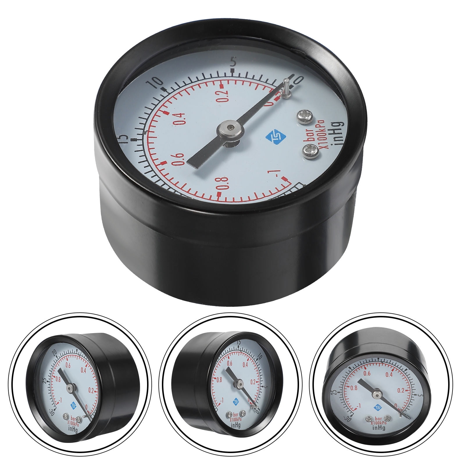 FRCOLOR Utility Vacuum Pressure Gauge for Air Compressor Water Oil Gas ...