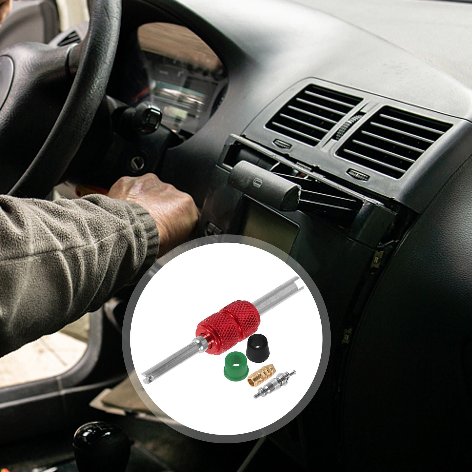 FRCOLOR Valve Core Removal Tool Set 71pcs Gasket Seal A/ Valve Stem ...