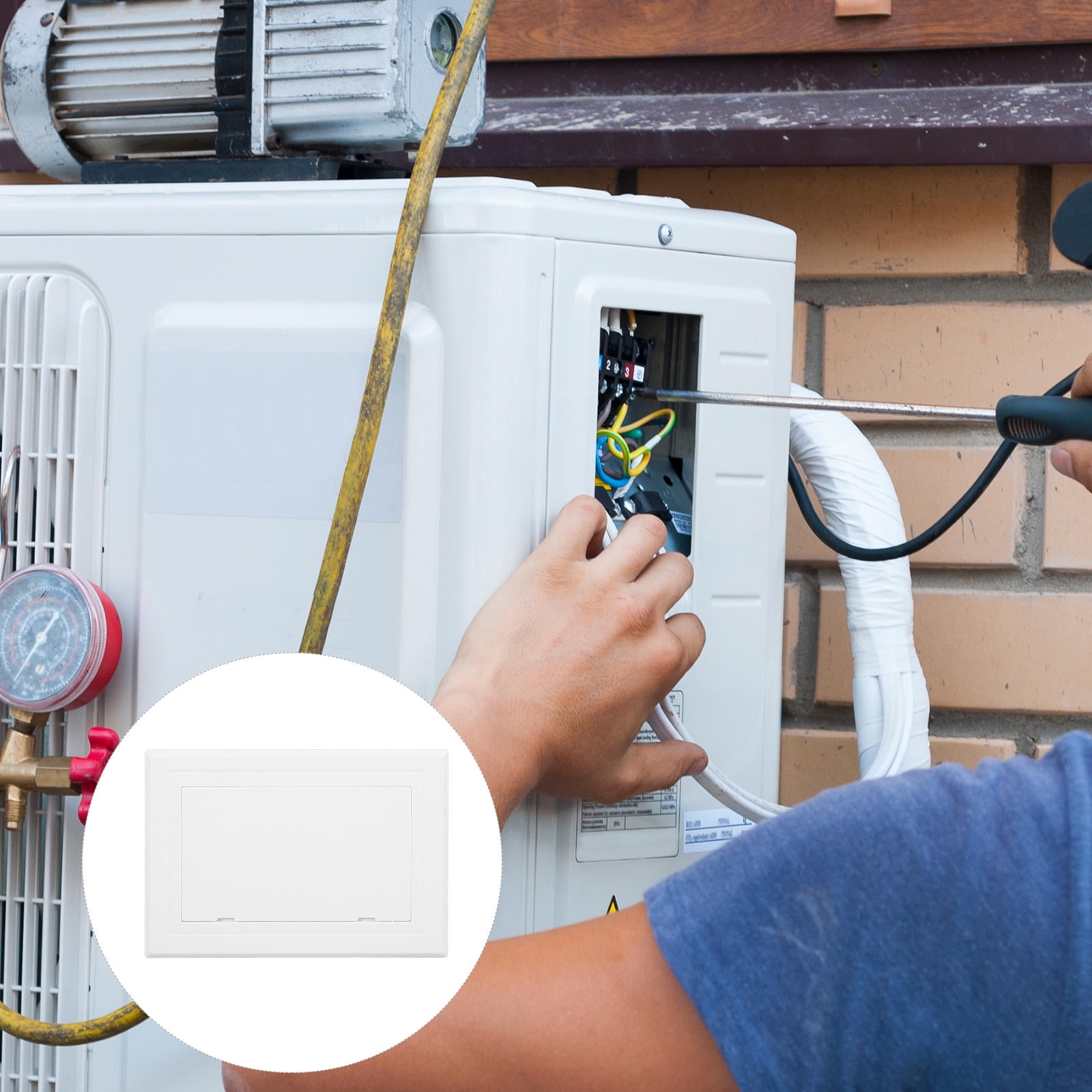 FRCOLOR Vent Access Panel Air Conditioner Access Panel Fresh Air Vent ...