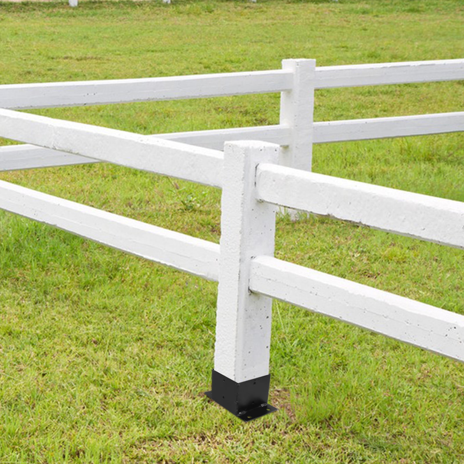 FRCOLOR Versatile Deck Post Anchor Base Bracket Fence Post Stabilizer ...