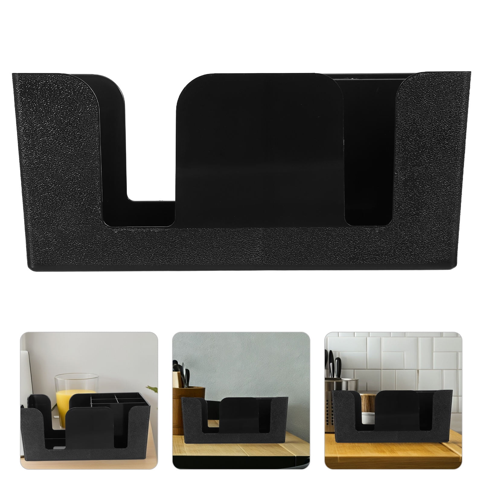 FRCOLOR Versatile Tea Shop Organizer Tissue and Straw Holder with ...