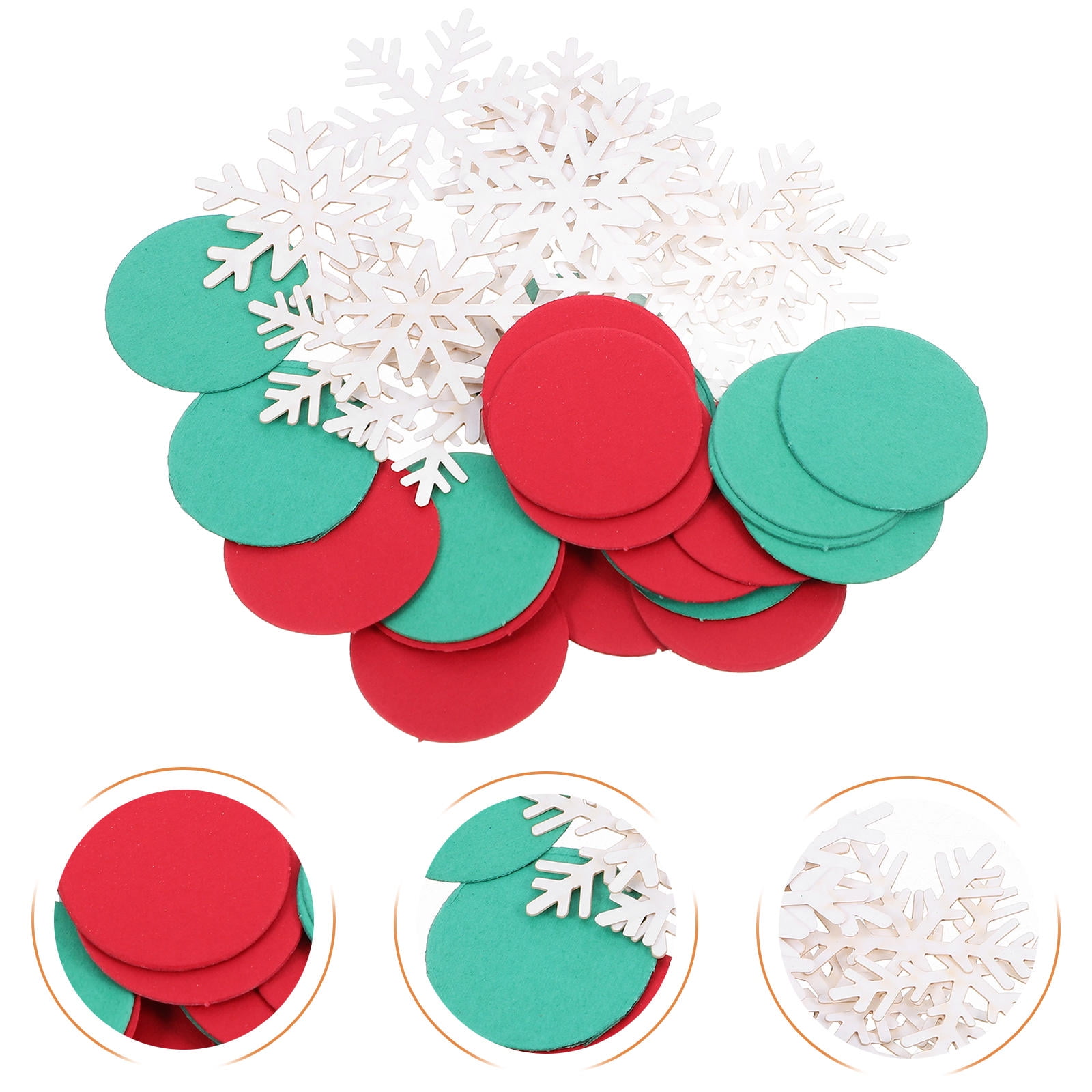 FRCOLOR Vibrant Assorted Color Snowflake Confetti for Holiday ...