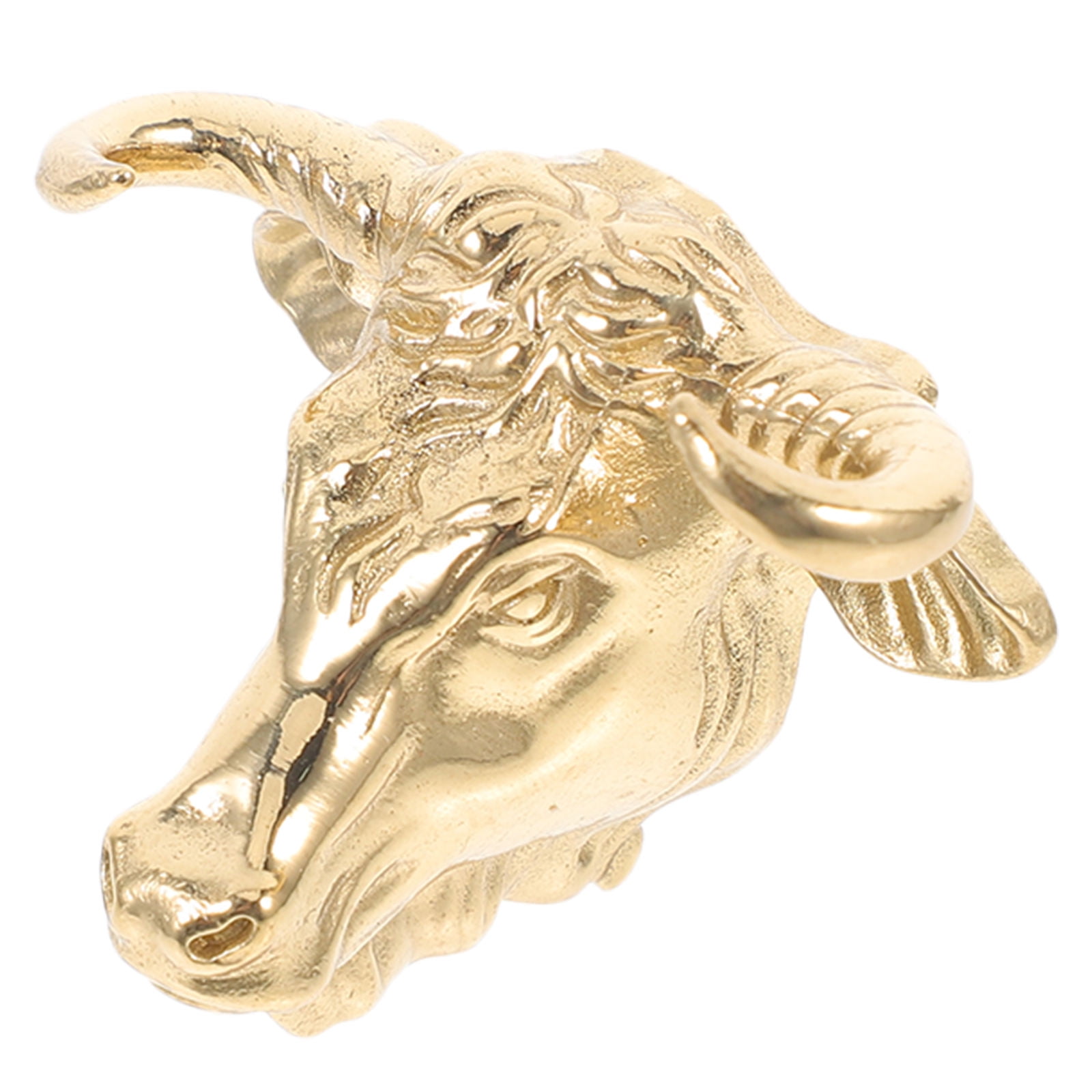 LABSERRON Cow Head Shaped Pull Handle Golden Brass 1Pcs 1.8x1.4x1.4in ...