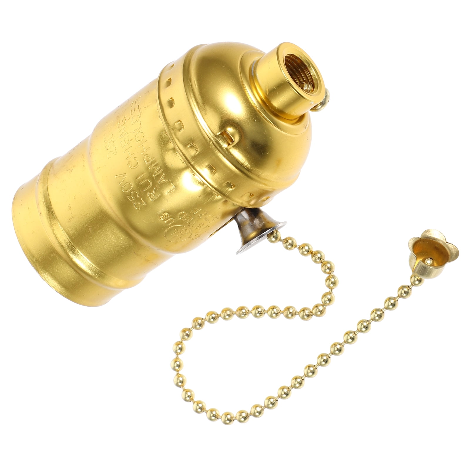 FRCOLOR Vintage Pull Chain E26 Base Light Bulb Socket Lamp Holder for ...
