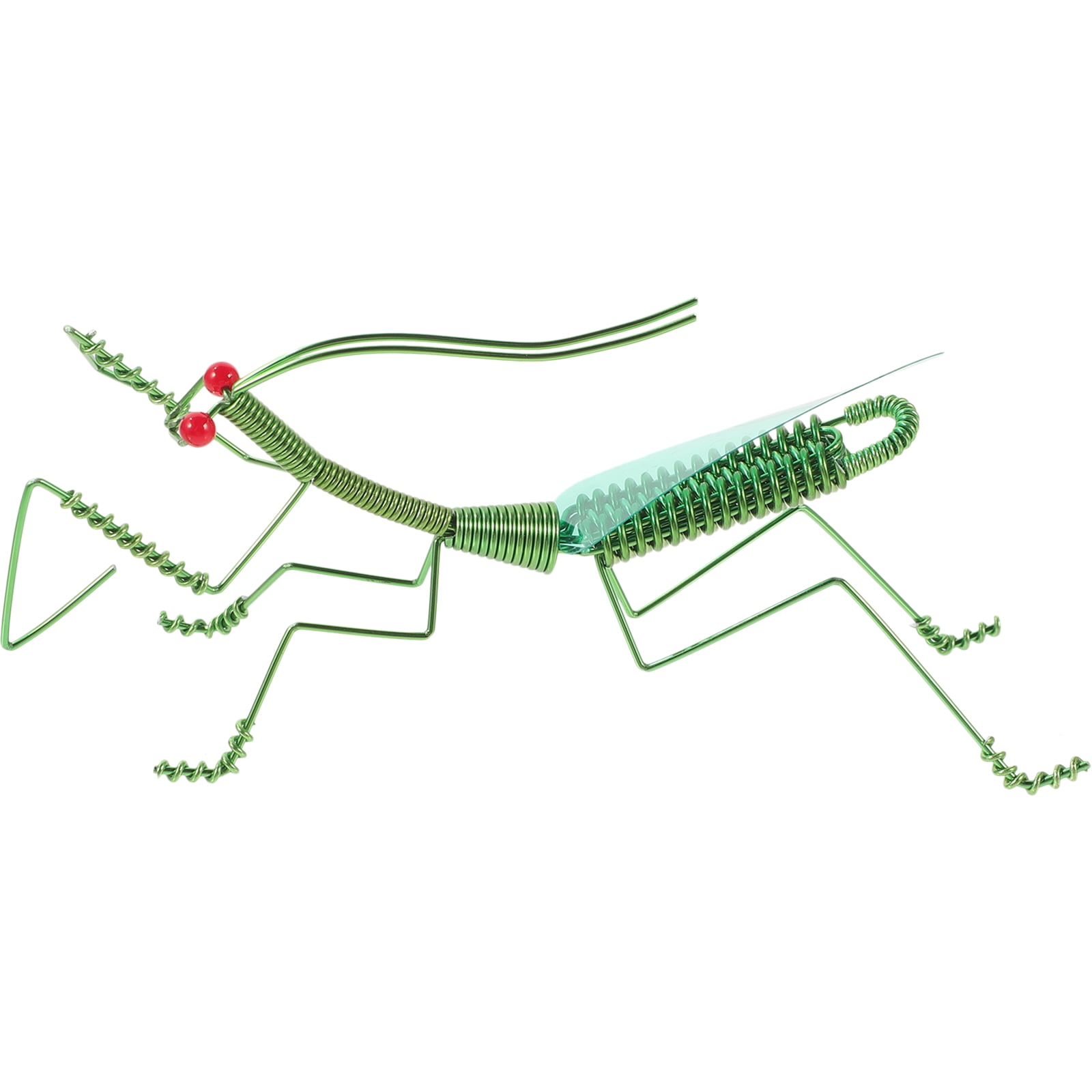 LABSERRON Mantis Craft Figurine Mantis Statue Green Aluminum Wire 1Pack ...