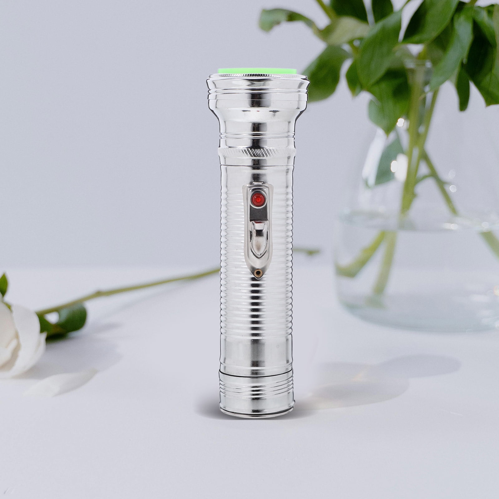 FRCOLOR Vintage Metal Hand Held Torch 1 Set Battery Operated Old ...