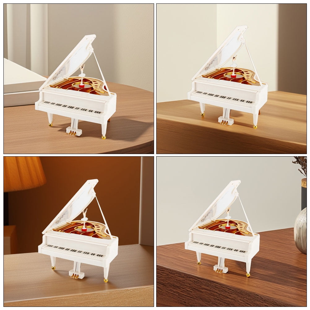 FRCOLOR Vintage Piano Music Box Dancing Girls Music Box Rotary Designed ...