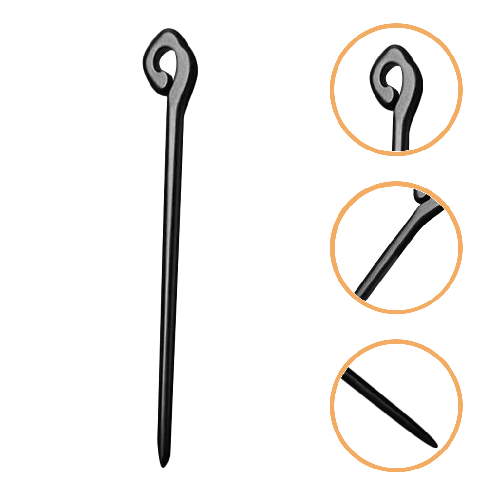 WASHWEPE Hairpin Long Hair Chopstick Black For Secure Hair 1Set 8.25X0 ...