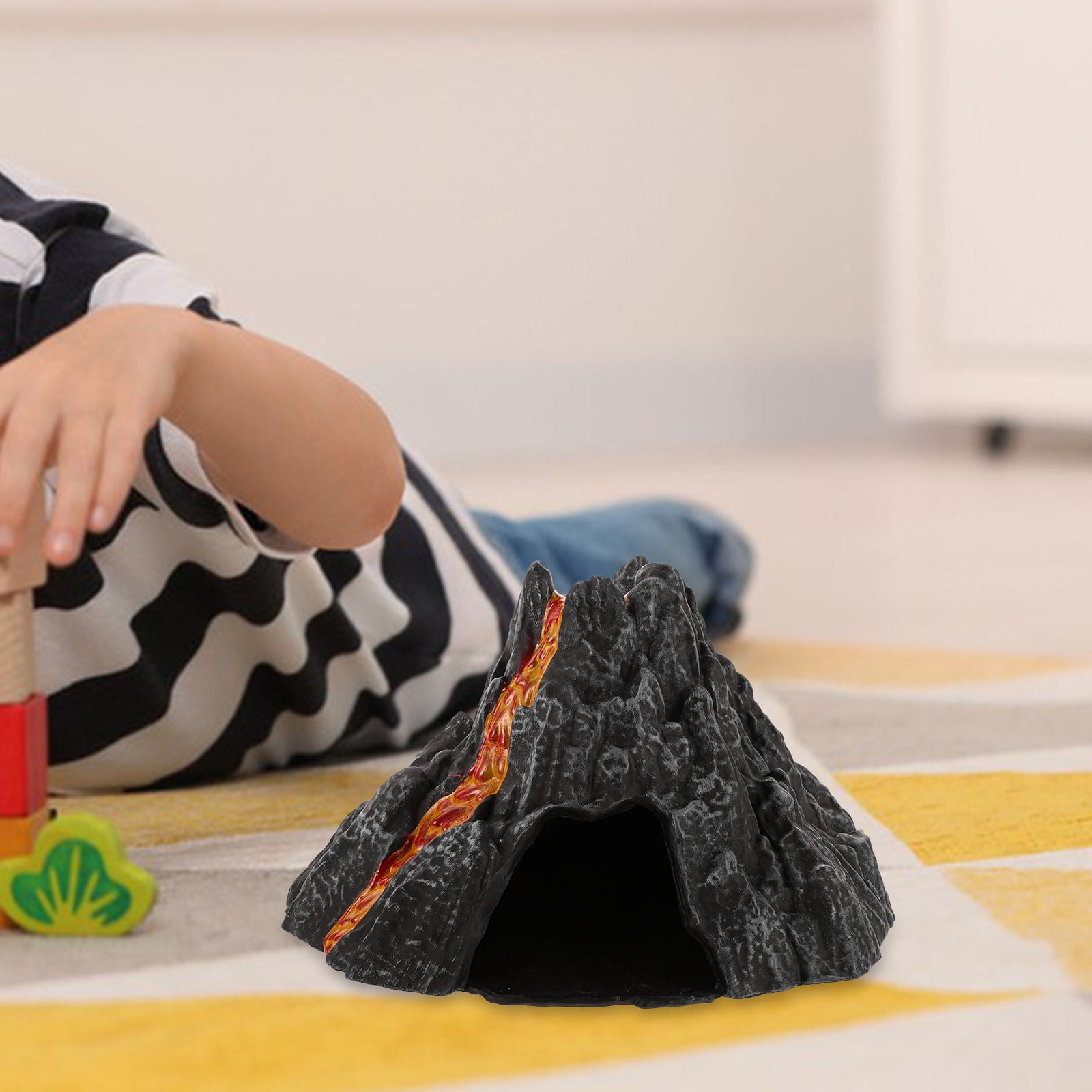 FRCOLOR Volcano Model Plastic Volcano Statue Sand Table Landscaping ...